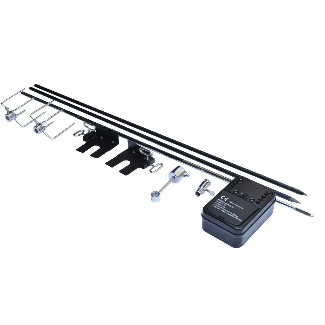 Outdoor Campfire Heavy Duty 38 Inch Spit Rod Rotisserie