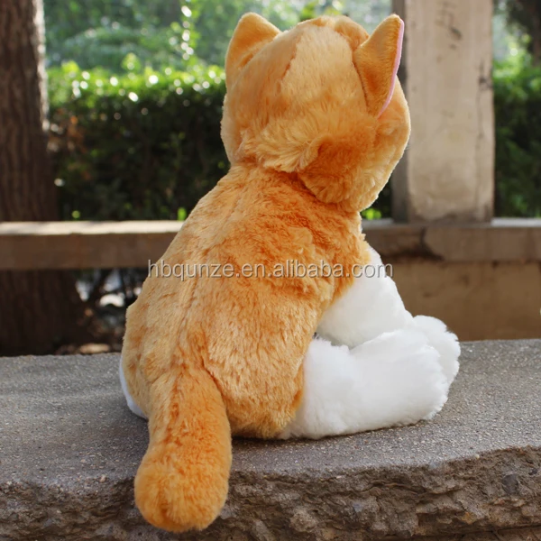 Popular Oem Yellow And White Cat Toys Plush Children Gift 30cm Custom ...