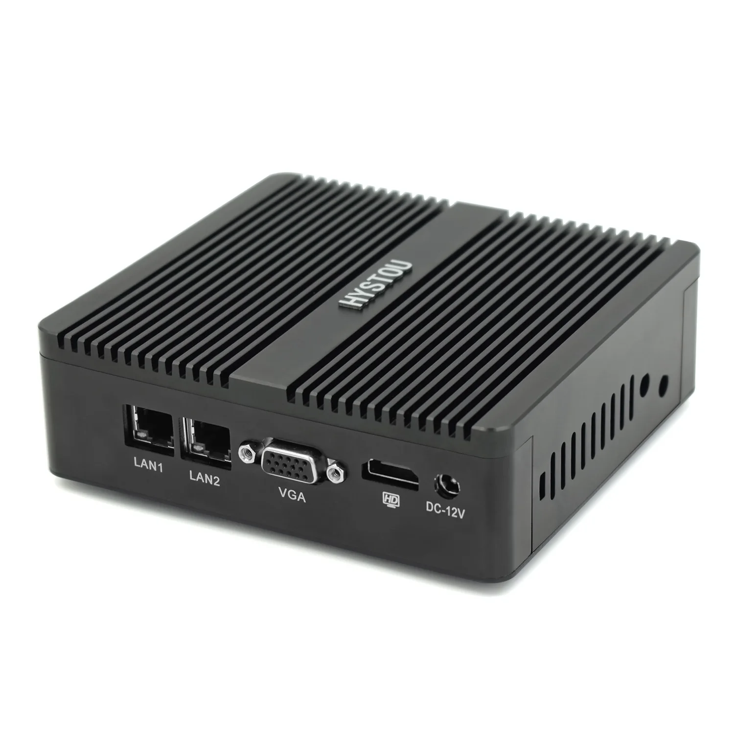 Hystou Quad Core N3160 Fanless Mini Pc Win7 10 Dual Lan Firewall Server ...