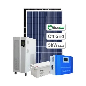 Good Quality 4000 Watt 5000 Watt Off Grid Solar Panel System 5kw Solar ...