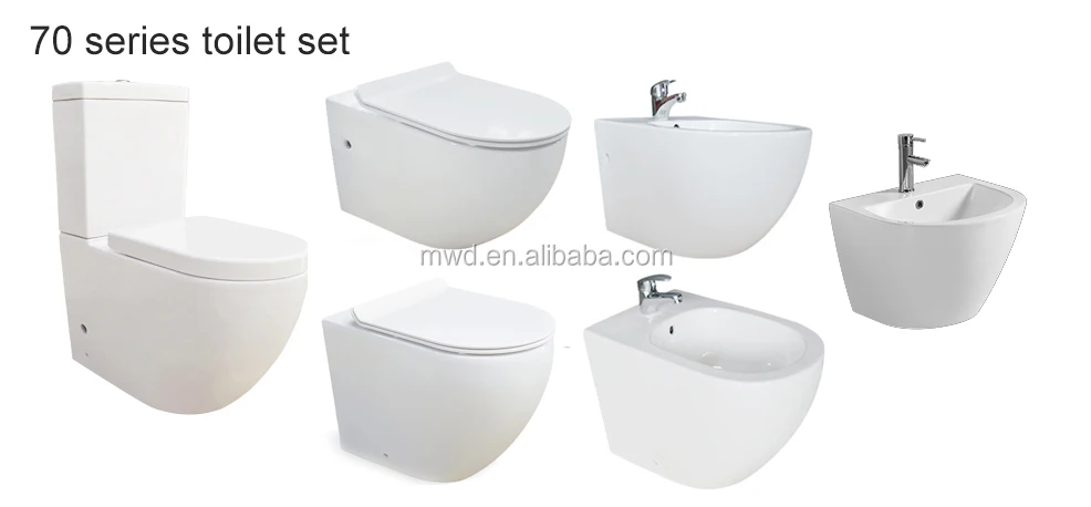 70 Series Bathroom Toilet Complete Set Match Style Toilet Bidet And ...