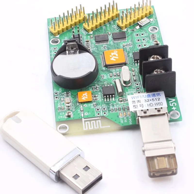 HD2016 led display p10 mobile App control huidu card W60 | weyes