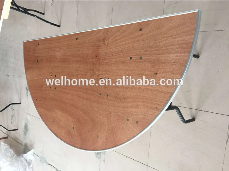 Portable Wooden Folding Half Round Table For Wedding Event - Buy Wooden ...