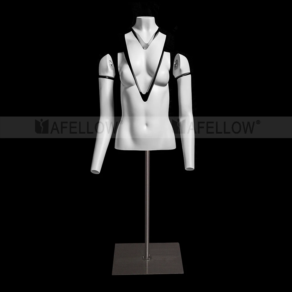 Gh16 Afellow Display Bust Form V- Cut Invisible Ghost Mannequin - Buy ...