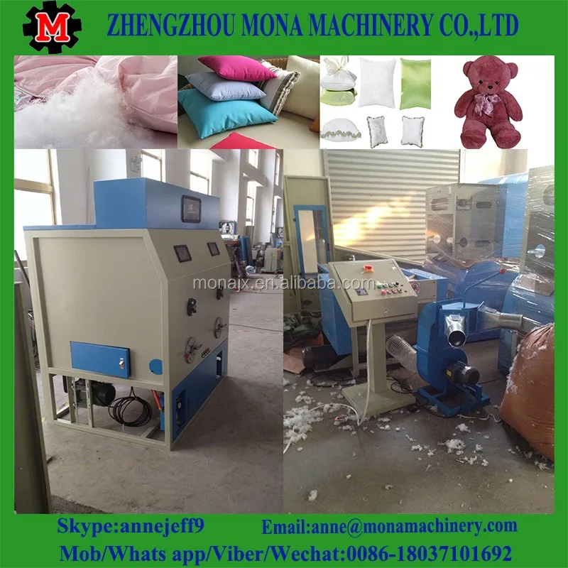 Polyester Cotton Fiber Opening Pillow Filling Machine Wool Opener ...
