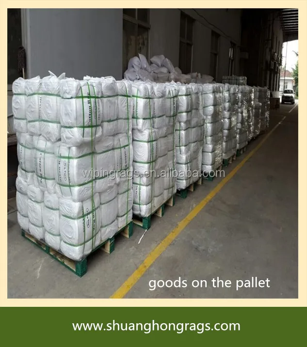 เศษผ้าคอตตอน100% รีไซเคิลจากโรงงานเศษผ้าสีขาวเสื้อยืดผ้าขี้ริ้วทำความ ...