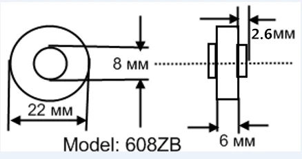 Stamping Bearings 608zb Abec 5 Z809 Ball Bearing Z809 Bearing - Buy ...