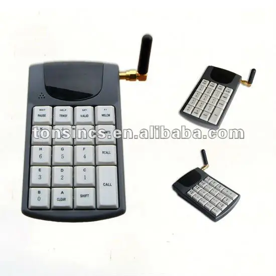 Wireless 19 Function Keys Call Pad Terminal For Queue System - Buy ...