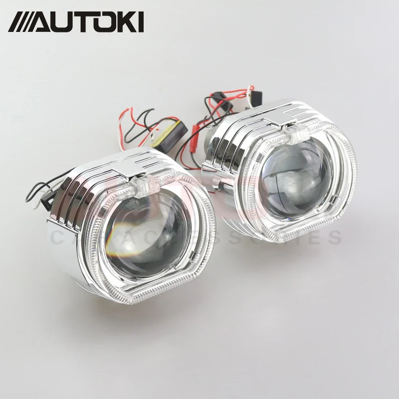 Autoki 2017 New 3 Inch X5 Square Projector Lens Led Light Guide Angel ...