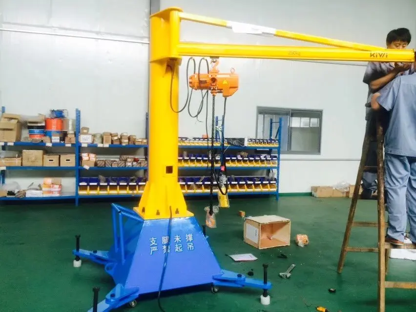 Ce Confirmed 500kg Mobile Jib Crane 2 Ton Slewing Jib Crane With ...