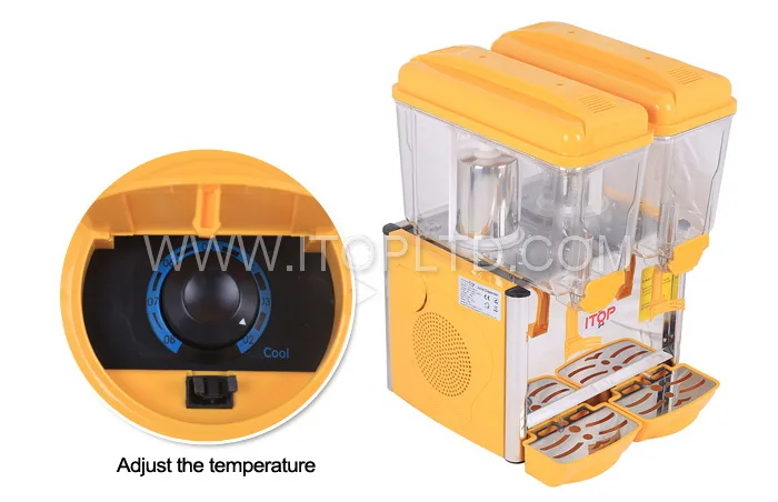 Electric Cold Fruit Juice Dispenser Machine - 2x12l Capacity