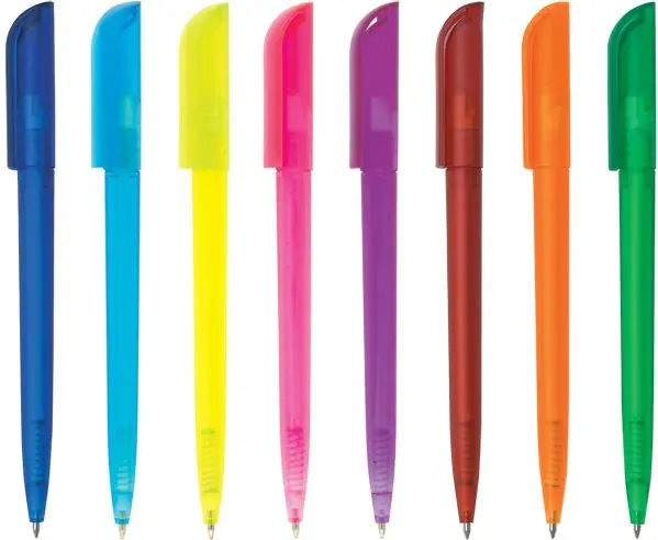 Wholesale Custom Plastic Logo Biro Pen - Black Ballpoint