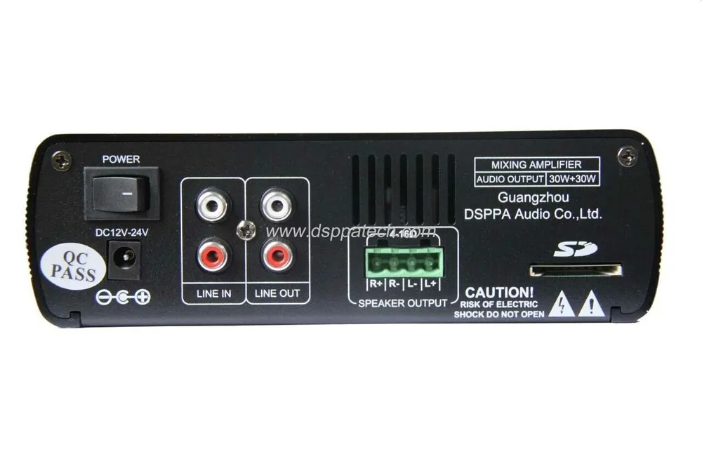 Dsppa Mini60 2x30w Mini Digital Amplifier With Stereo Bluetooth&usb ...