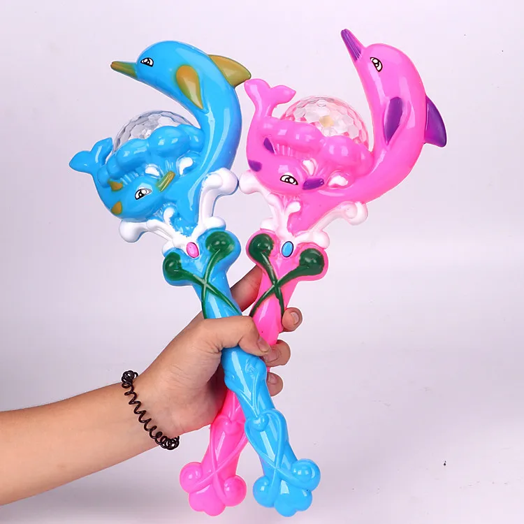 Flashing Colorful Music Dolphin Dance Magic Wand Luminous Colorful ...