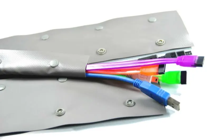 Twist Button Type Cable Protection: PVC Button Cable Wrap Wire Sleeve