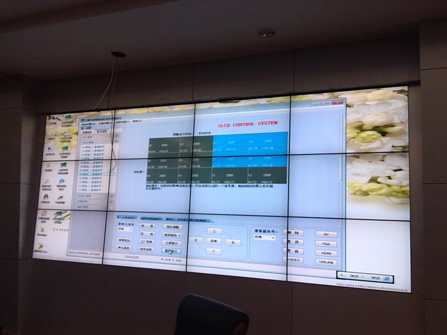 Indoor Led Large Screen Display 55 Inch Multi Tv Wall With Samsung Did ...