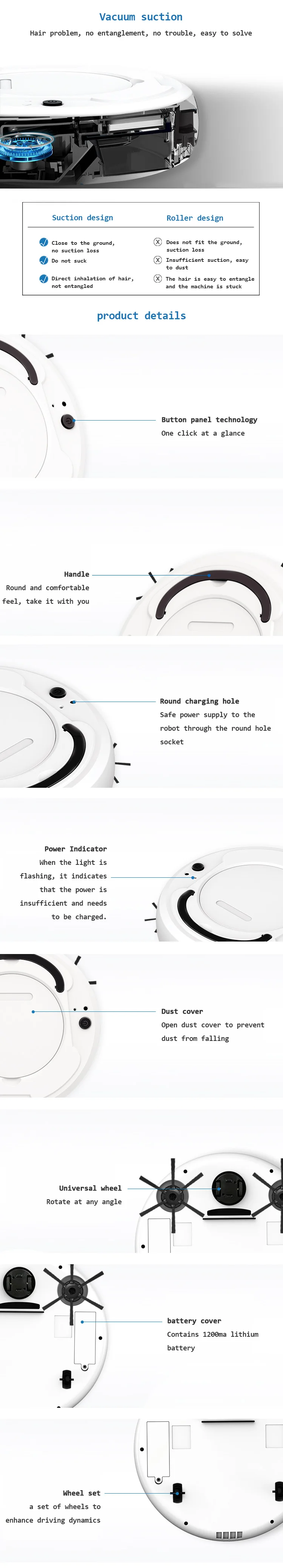 Living Room Cleaner Machine - Smart Sweeper Vacuum for Sale