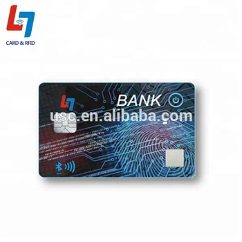 High Secured Fingerprint Smart Card For Biometric Solution And Stand ...
