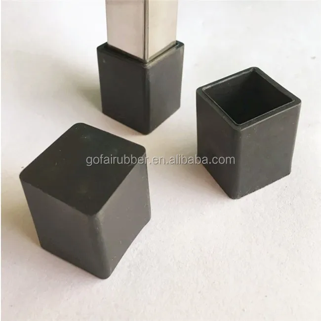 50mm X 50mm L Shaped Black Rubber Angle Iron Caps