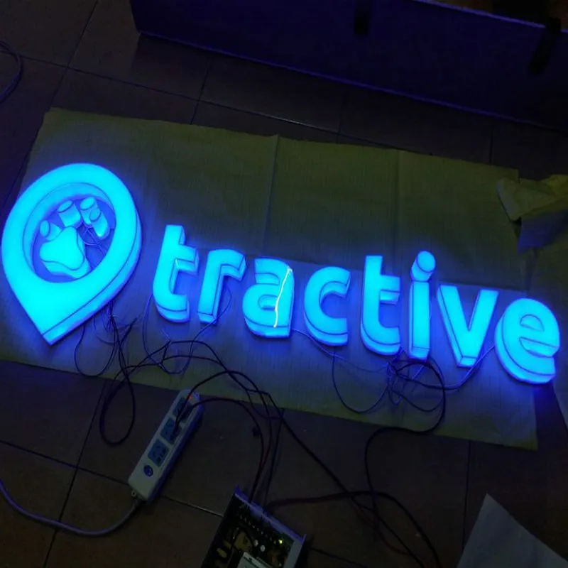 Custom Perforated 3d Acrylic Led Channel Letters Signs - Buy Led Signs ...