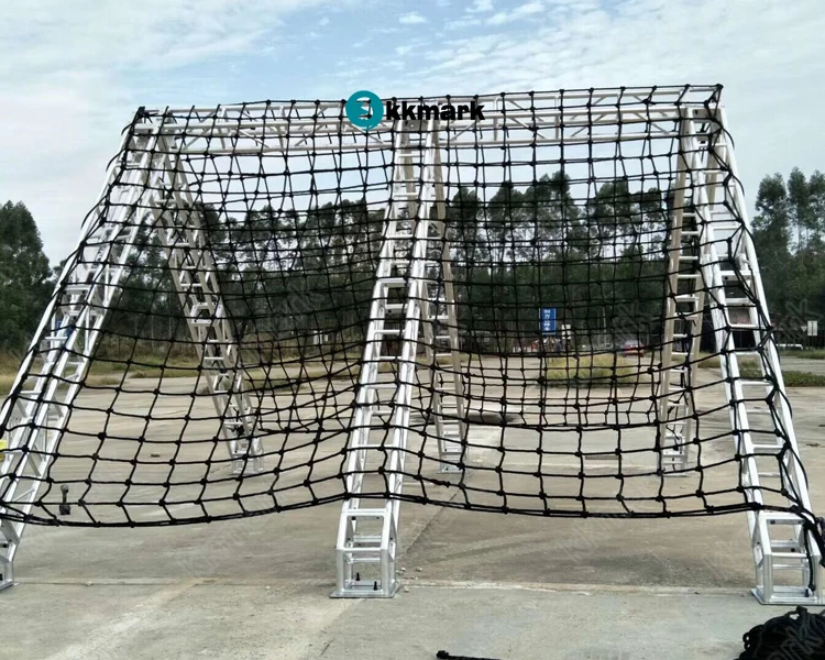 Customized Outdoor Cargo Net Climbing Obstacle Course Spartan Races ...