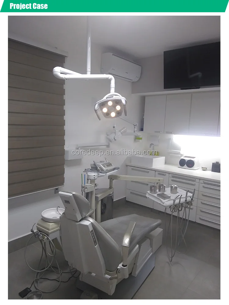 Dental Chair Led Ceiling Mount Operating Oral Light With Arm For ...