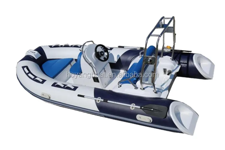 Small Center Console PVC Semi Rigid Fishing Inflatable Boat RIB 390 for ...