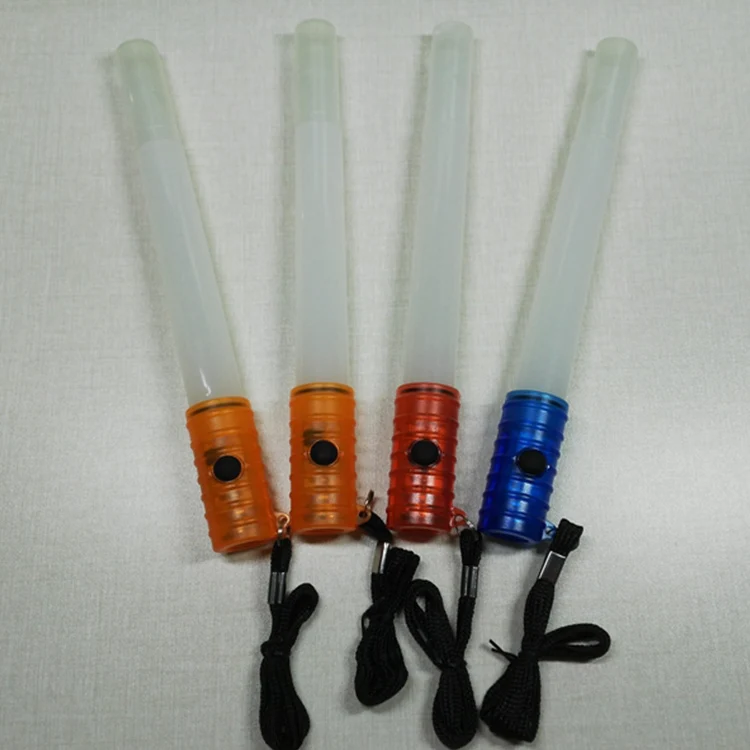 Battery Powered Led Flashing With Torch And Whistle Glow Stick - Buy ...