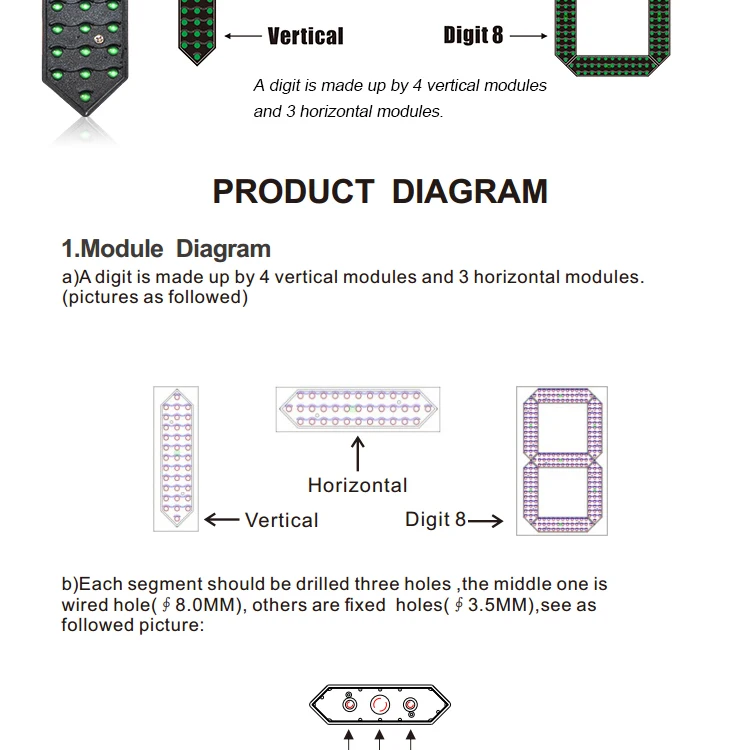 15 Inch Multi Segment Display 7 Segment Led Display - Buy 7 Segment Led Display,Multi Segment ...