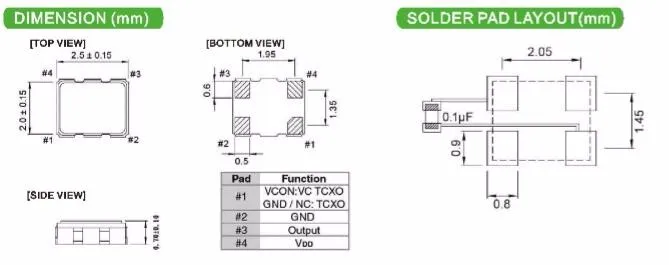 Bajo Espesor Smd 2520 Tcxo Oscilador De Cristal 19.2 Mhz - Buy Tcxo 19.2 Mhz Product on Alibaba.com