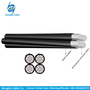 0.6/1kv Nfa2x-t Aerial Bundled Conductor Twisted Cable - Buy Twisted ...