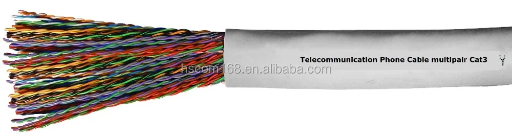 Cheap Cat3 Communication Cable - 100 Pairs Indoor Telecom Feeder