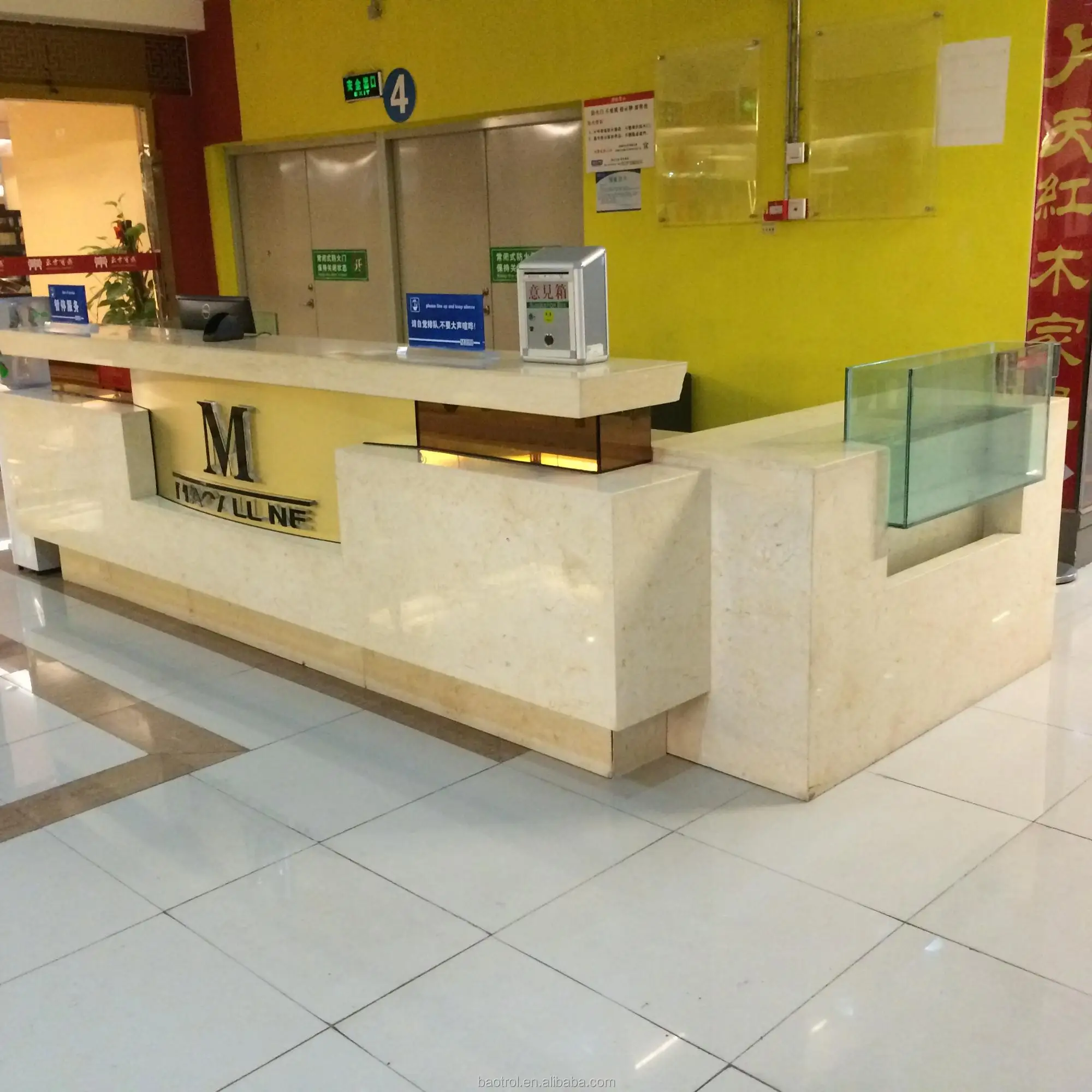 New Style Modern Reception Desk,Store Checkout Counter - Buy Checkout ...