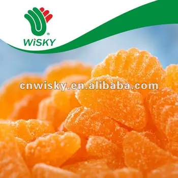 Soft Sugar Coated Orange Slice Shaped Gummy Candy - Buy Orange Candy ...