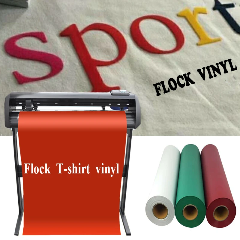 Flock T-shirts Vinyl Foil,28 Color Available Garment Cloth Heat ...