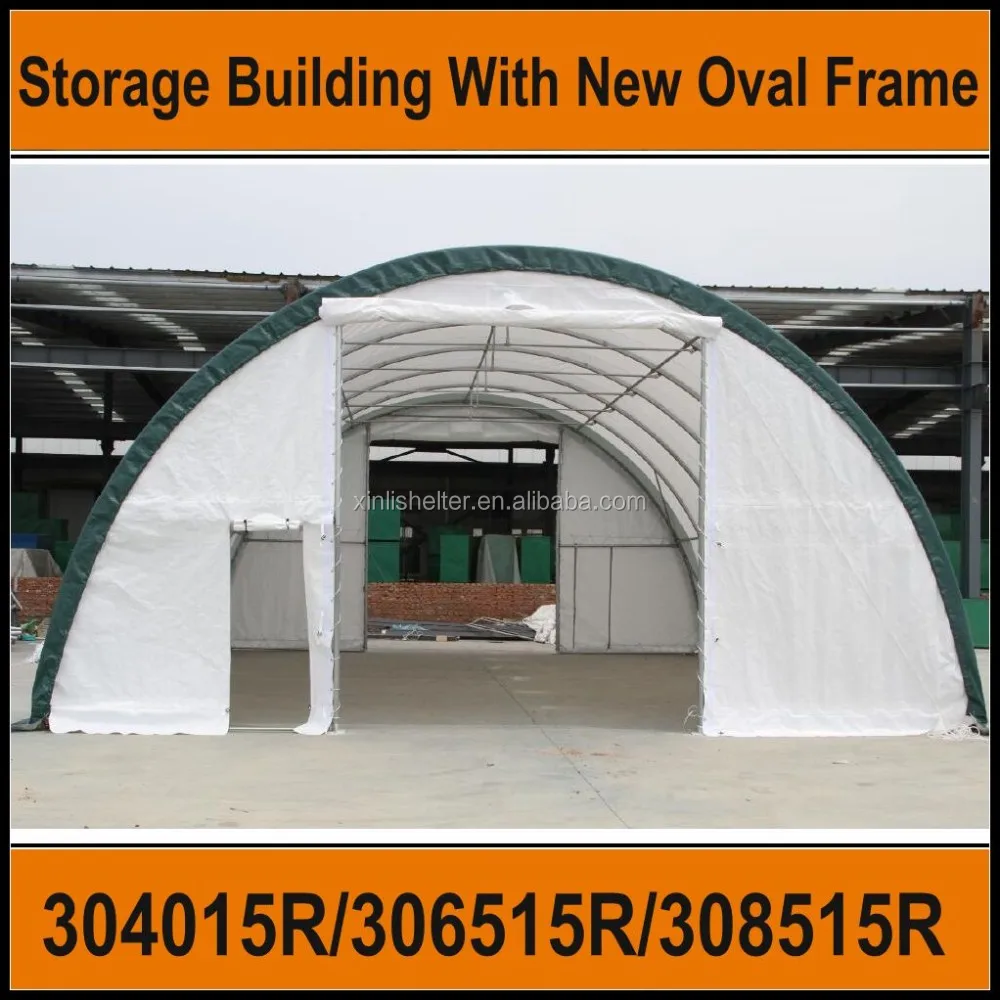 Large Snow Loading Heavy Duty Steel Frame Tent /dome Oval Storage ...