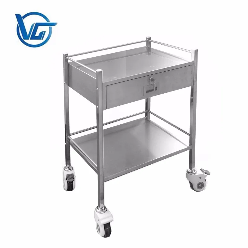 Multifunction Stainless Steel Trolley for Operation Theatre