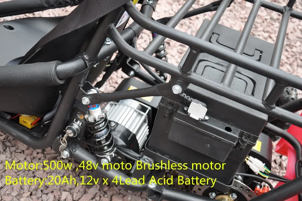 New 500w 48v 20ah Electric Racing Go Kart With Brushless Motor For Kids ...