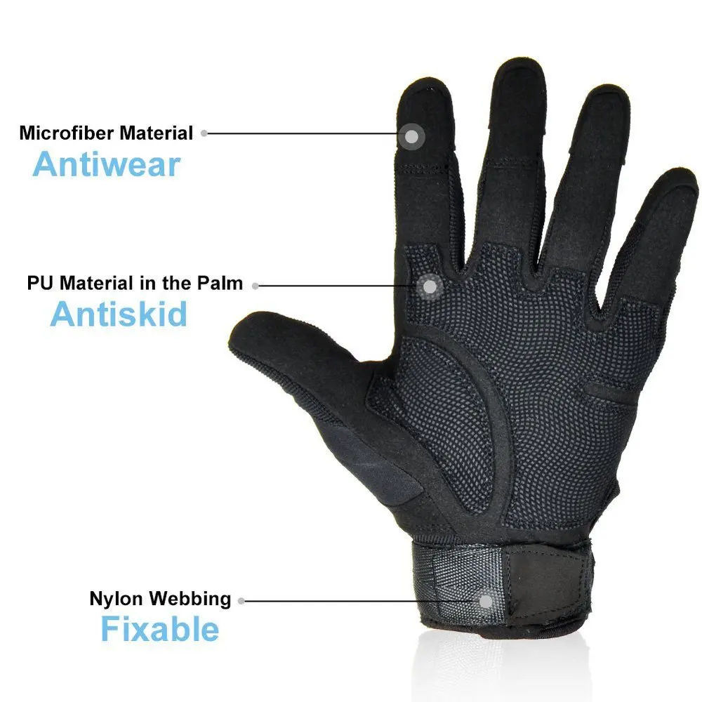 Adjustable Men's Tactical Gloves Hard Knuckle Sewn-in Brass Knuckles ...