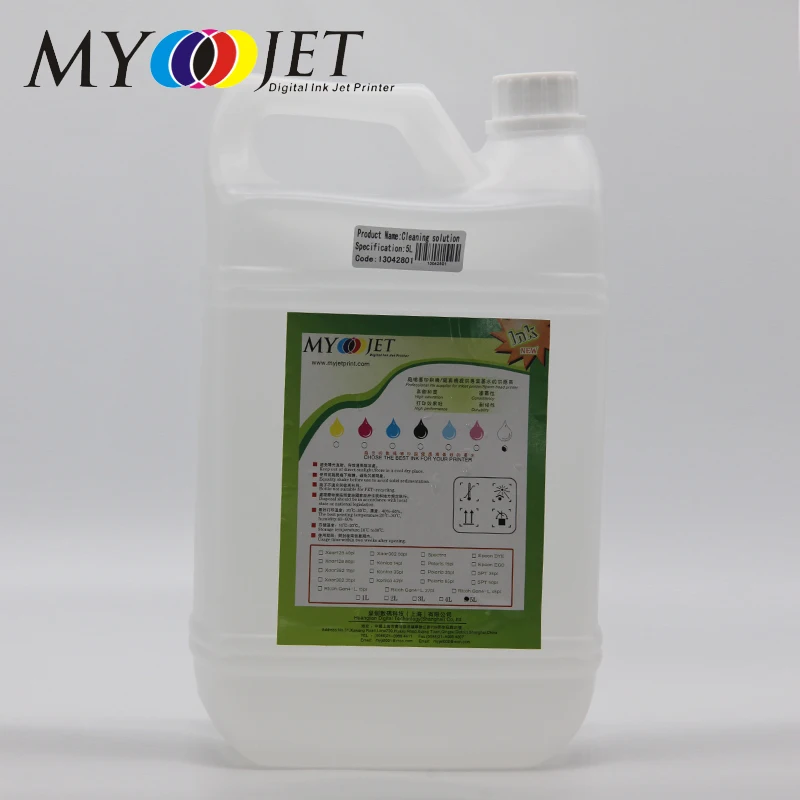 5l Ink Cleaning Fluid/ Solvent Ink Flush/ Print Head Cleaning Solution ...