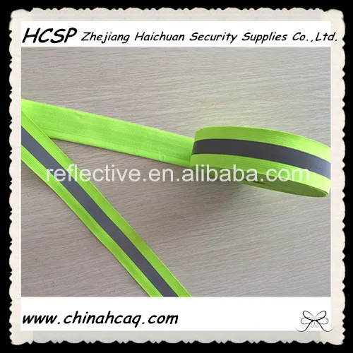 Hcsp Polyester Knitted Elastic Band Reflective Webbing Fr Tape For ...