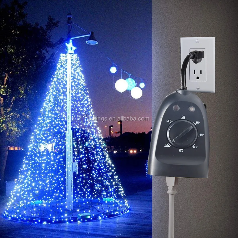 -Hour Photocell Light Sensor Timer Waterproof Photoelectric Countdown ...