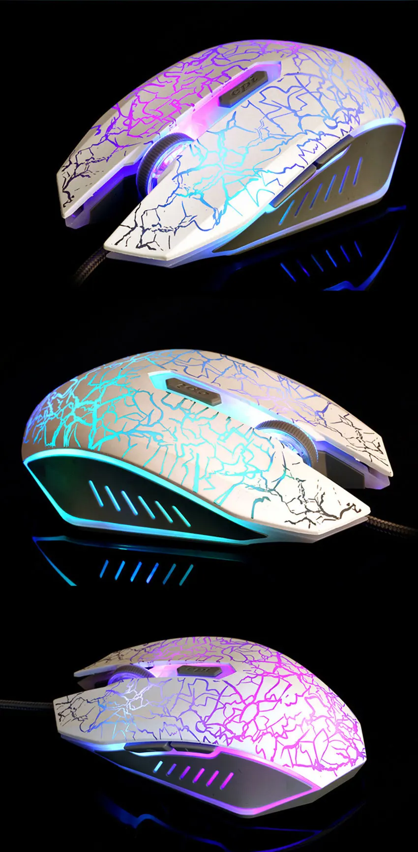 Hot Selling Custom Mouse Gaming With Colorful Breathing Light Wired ...