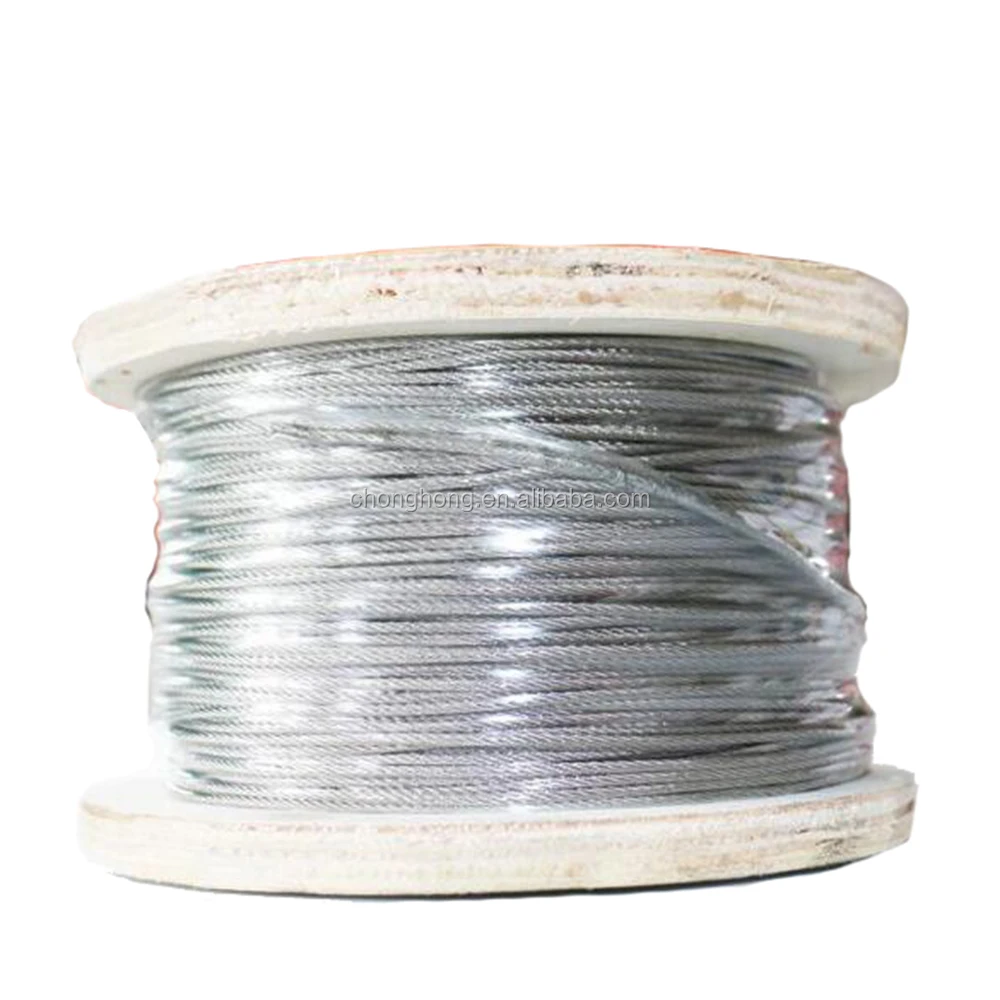 Ss316 Ss304 7x7 Steel Cable Ropes Stainless Steel Wire Rope Inox Cable ...