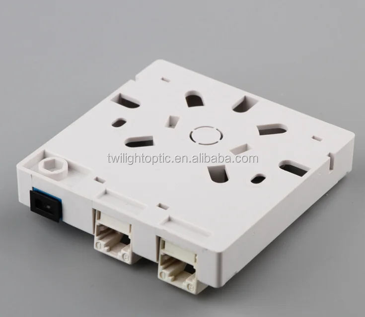 1 Fiber 2 RJ45 Port Fiber Optical Wall Outlet Terminal Box