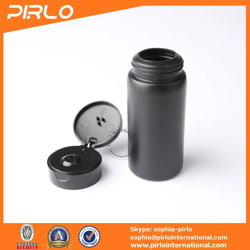 100ml 100g 3.3oz Black Color Cylinder Plastic Powder Shaker Bottle Skin ...
