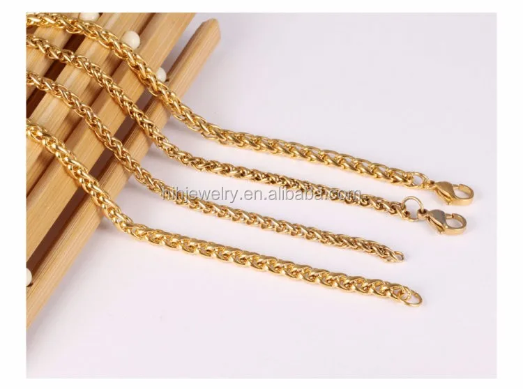 18k Gold Jewelry Chain Necklace Fashion Gold Necklaces Chain Saudi Gold ...