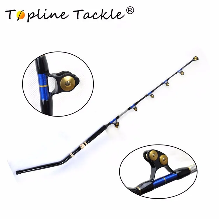 Pacific Bay Roller Guide Tuna Trolling Rod - 130lbs Fiberglass