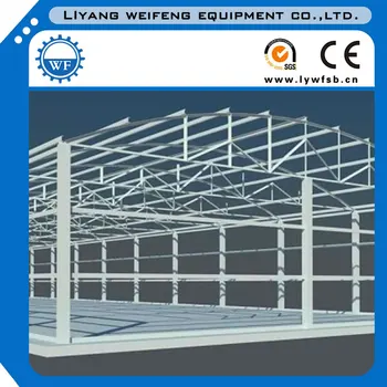 Gable Frame Light Metal Building Prefabricated Industrial Steel ...