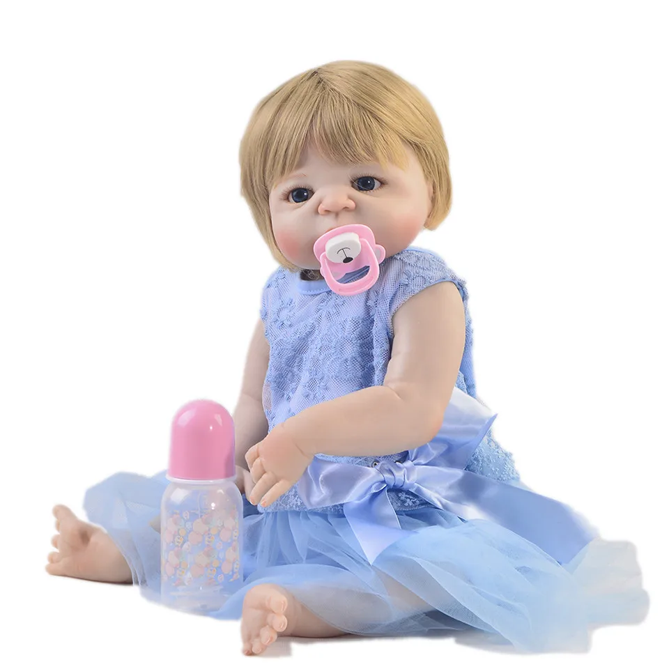 M-power Realistic Life Size Baby Dolls 22" Soft Body Baby Doll Gift Set ...